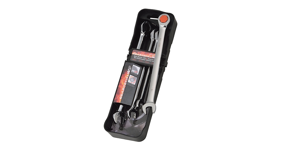 GEARTECH® COMBINATION WRENCH SET IN PP RACK 2-2-7-1
